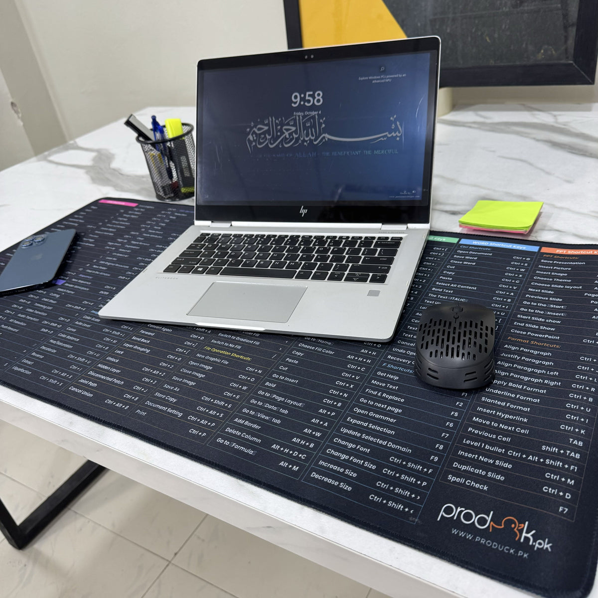 Anti-slip Keyboard Pad with Office And Adobe Software Shortcuts – produckpk