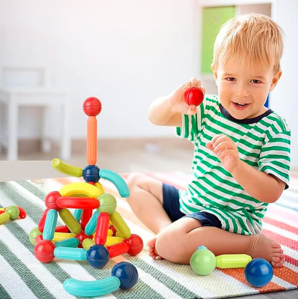 Magnetic Sticks Blocks Game (63 pcs) – produckpk