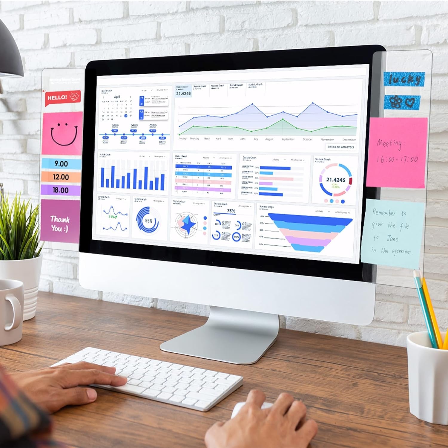 Acrylic Monitor Memo Board – produckpk