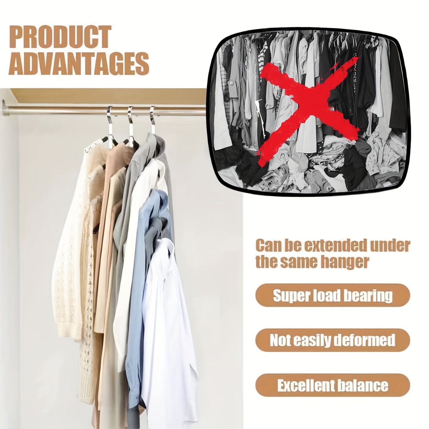 Space Saving Triangle Hanger Hooks (PACK OF 10) – produckpk